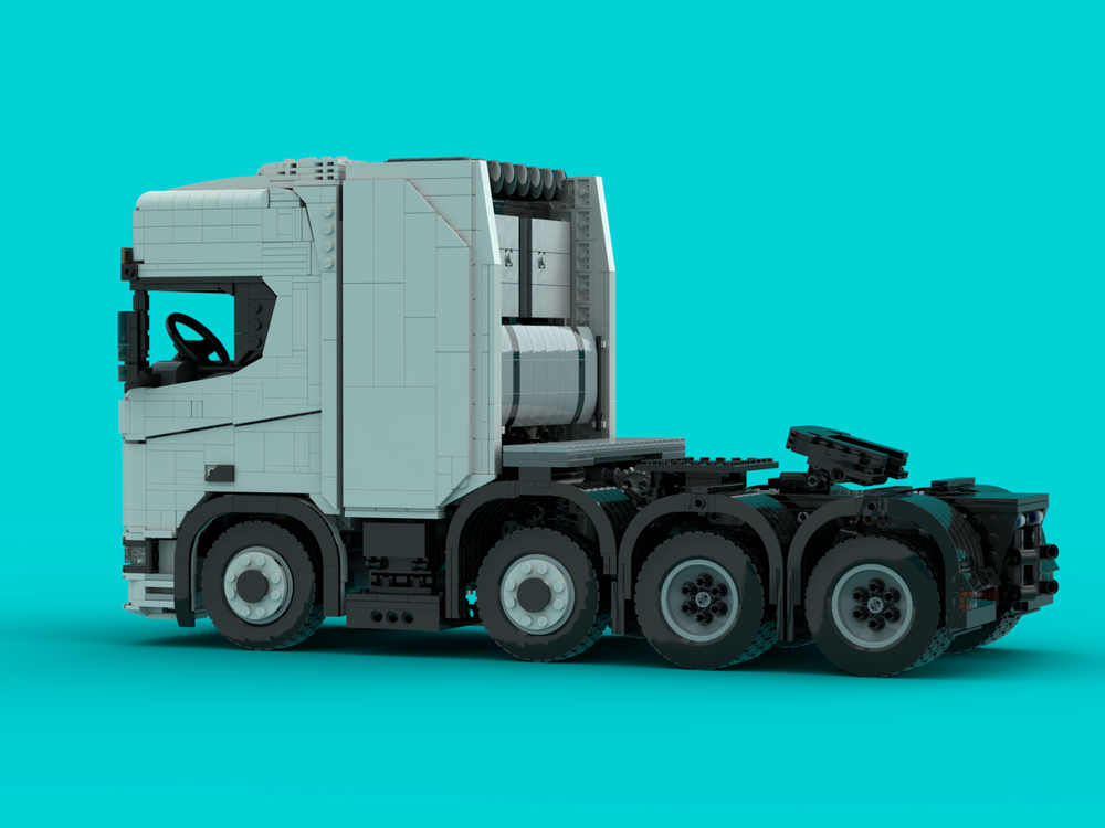 LEGO MOC SCANIA R 8X4 tractor by LingKong | Rebrickable - Build with LEGO