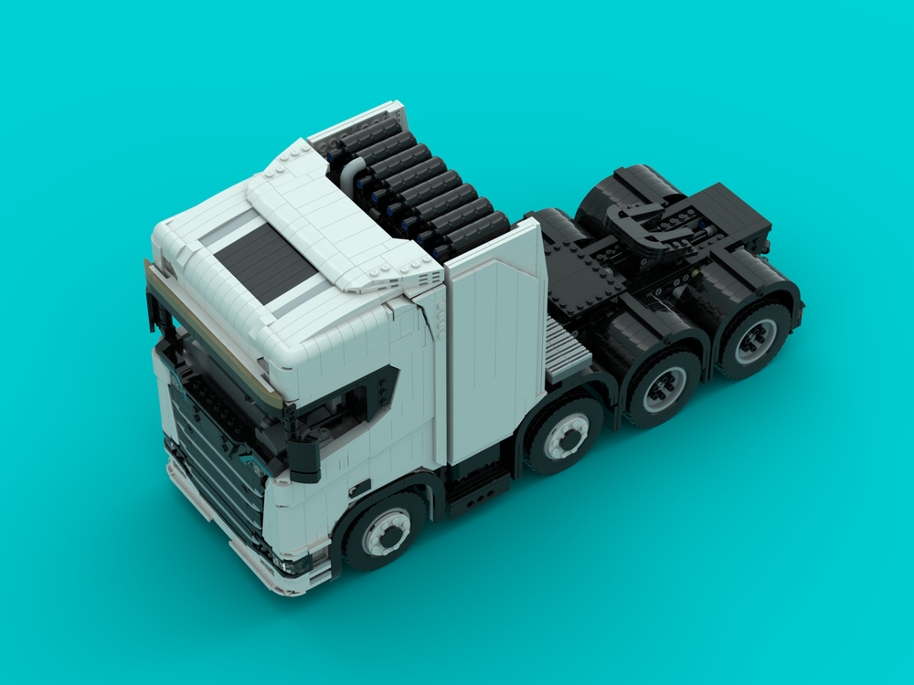 LEGO MOC SCANIA R 8X4 tractor by LingKong | Rebrickable - Build with LEGO
