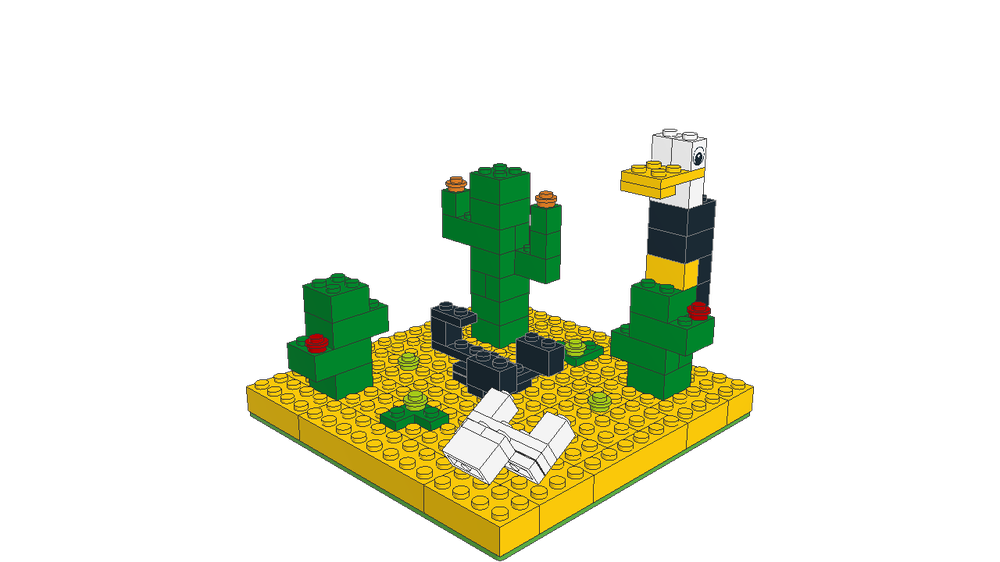 LEGO MOC 6166 Desert Landscape by julien1001 | Rebrickable - Build with ...