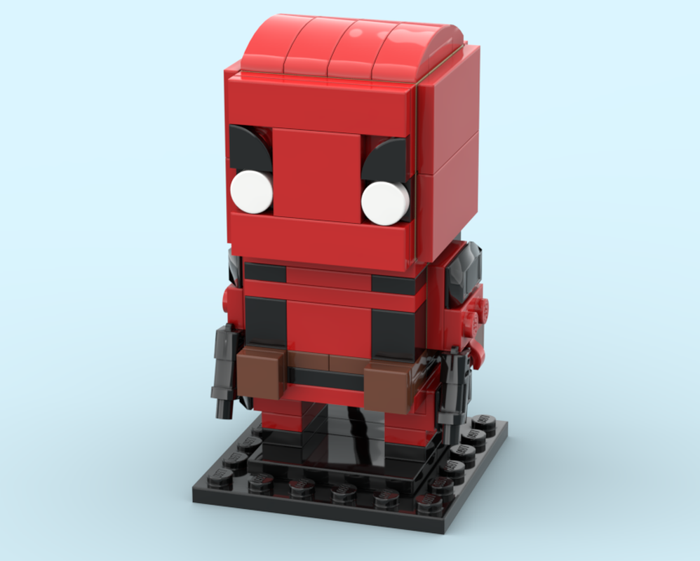 LEGO MOC Deadpool brickhead by and.builds.stuff | Rebrickable - Build ...