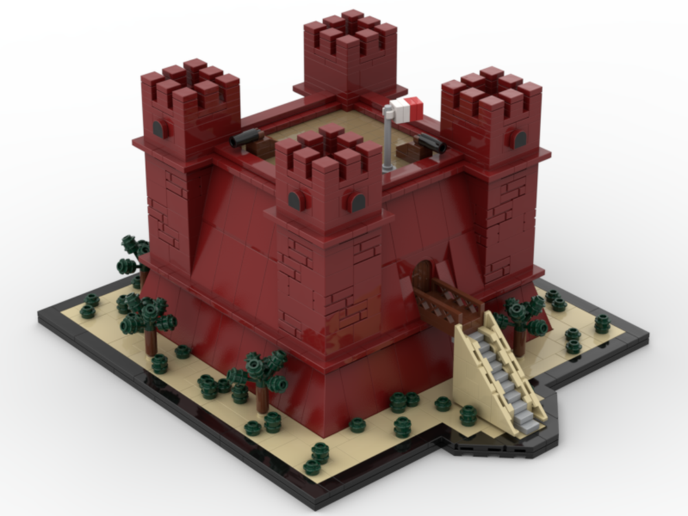LEGO MOC Red Tower, Malta by Brick Kaiser | Rebrickable - Build with LEGO