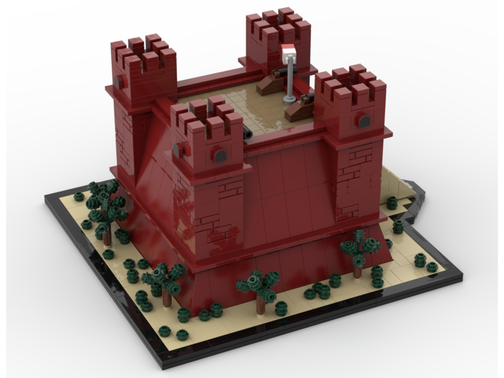 LEGO MOC Red Tower, Malta by Brick Kaiser | Rebrickable - Build with LEGO