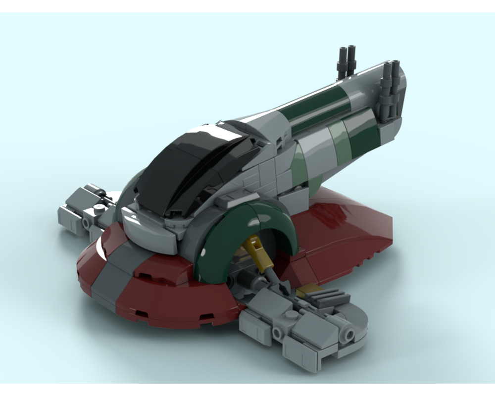 LEGO MOC Midi Scale Slave-1 (Fett family's starship, Boba's painting ...
