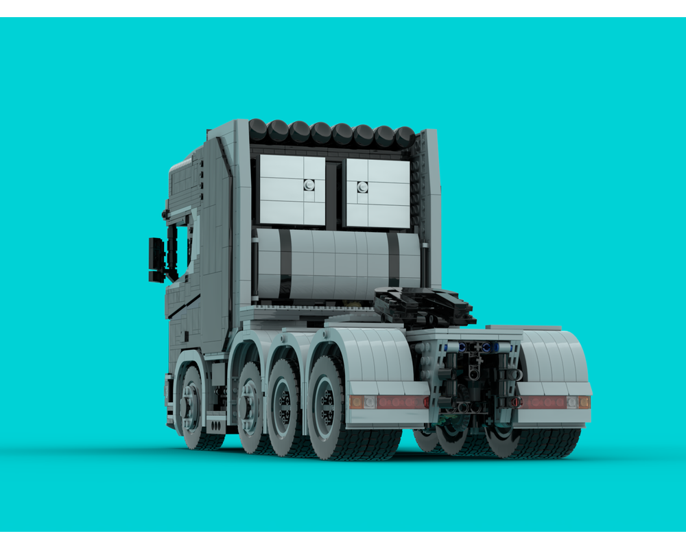 LEGO MOC SCANIA 8X4 black tractor by LingKong | Rebrickable - Build with LEGO