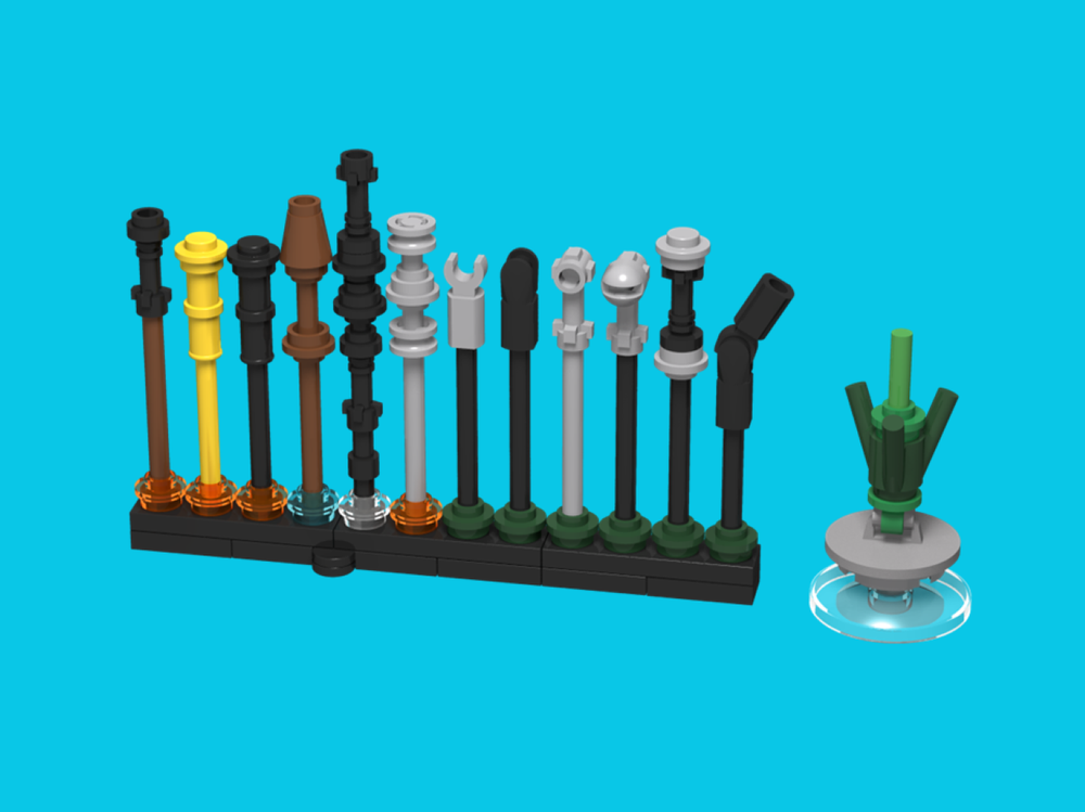 LEGO MOC Mini Wand Display & Battle Set by mox.mocs | Rebrickable ...