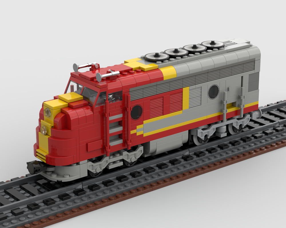 LEGO MOC 10020 Santa Fe Powered Up/Power Functions Mod by camsbrick ...