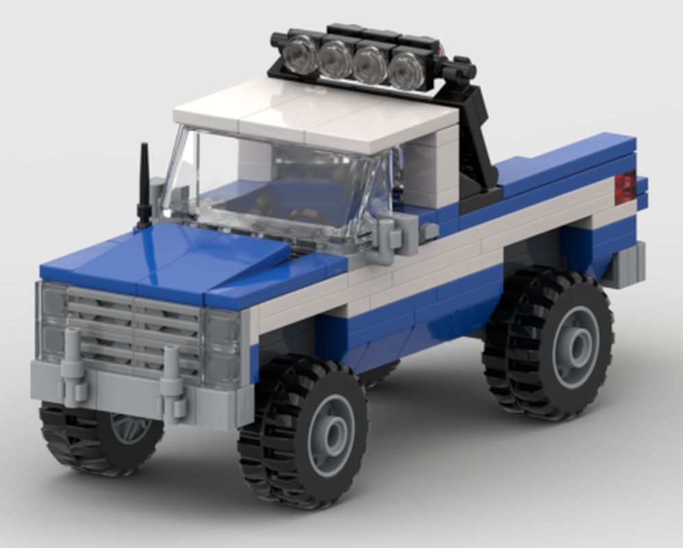 LEGO MOC Chevy Squarebody K10 (Standard Cab Short Bed, Tailgate Down ...