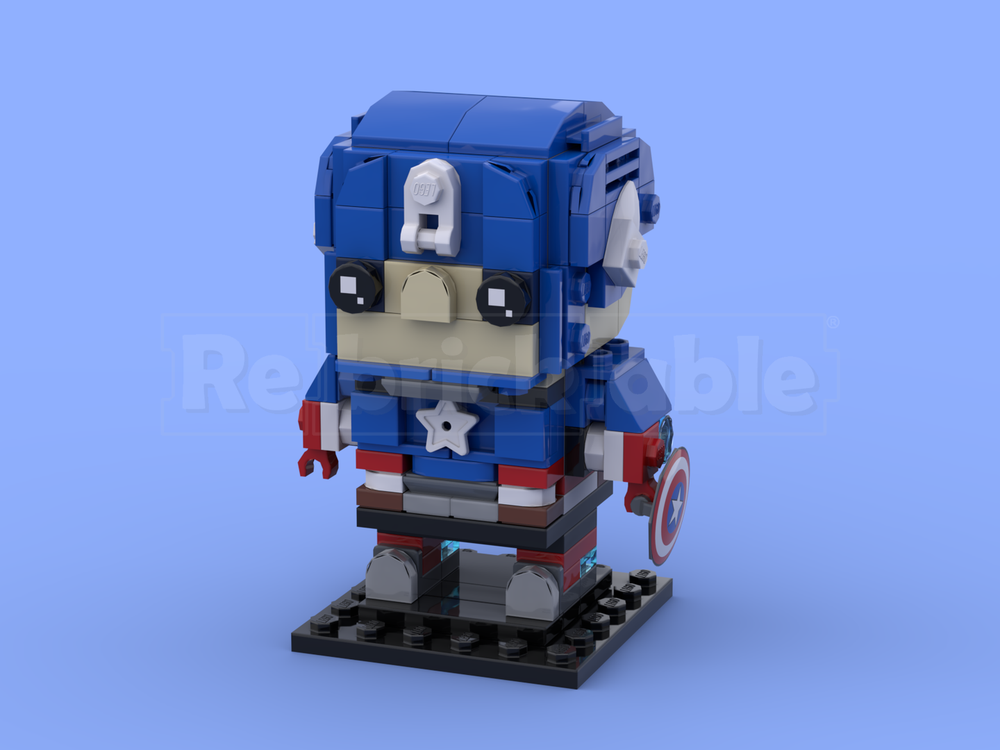 LEGO MOC Marvel Rivals- Captain America Brickheadz by Penguins and ...