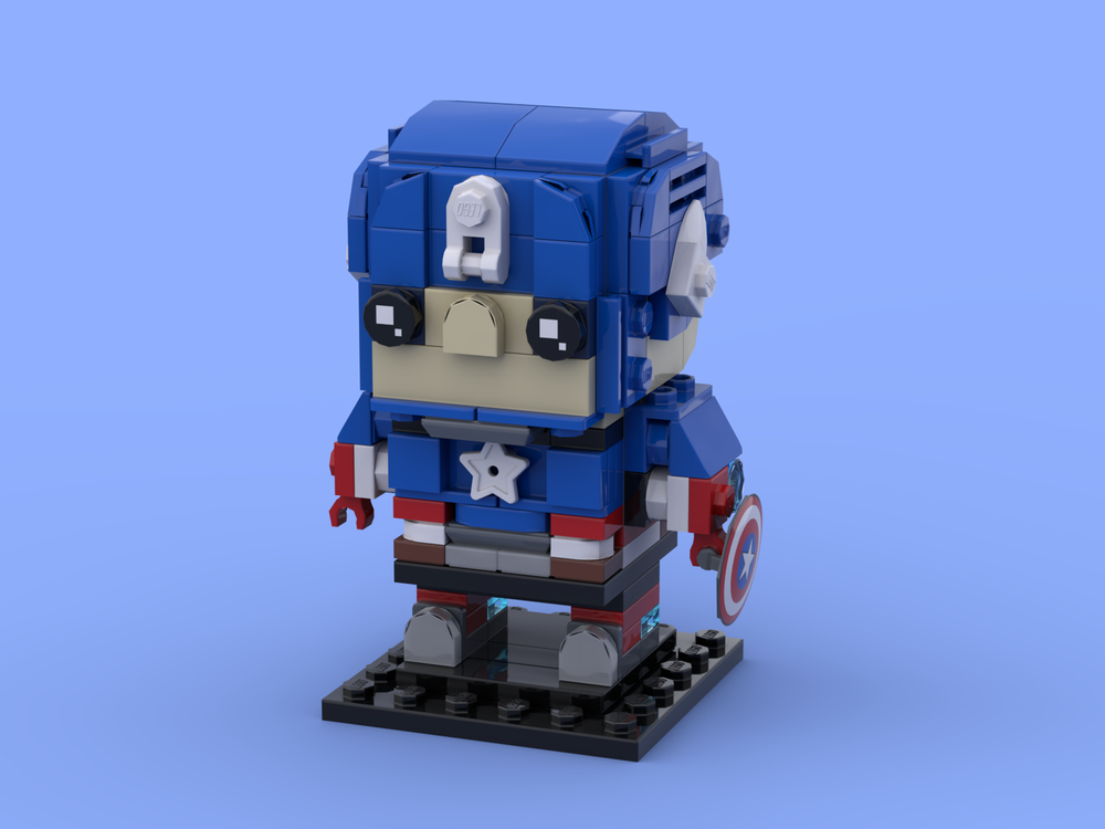 LEGO MOC Marvel Rivals- Captain America Brickheadz by Penguins and ...