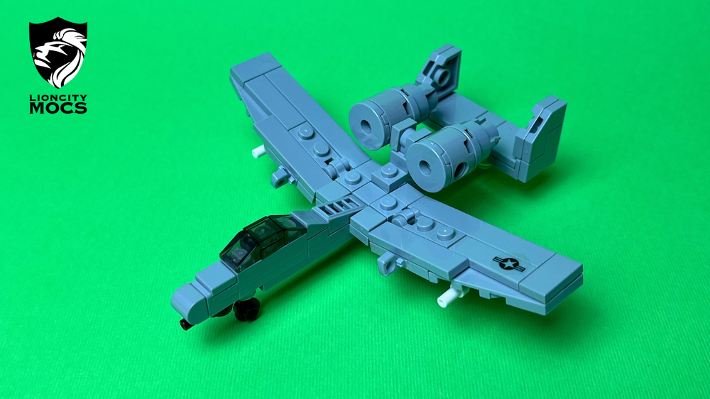 LEGO MOC A-10 Thunderbolt II Lego Tutorial (1:120) by Lioncity Mocs ...
