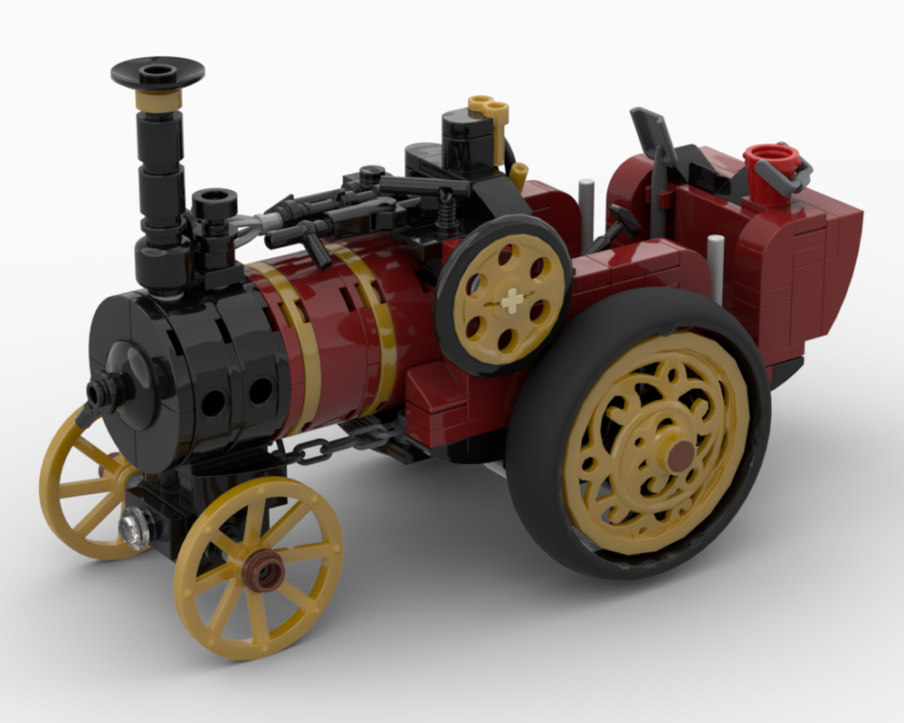 LEGO MOC Traction Engine by Aerobrix | Rebrickable - Build with LEGO