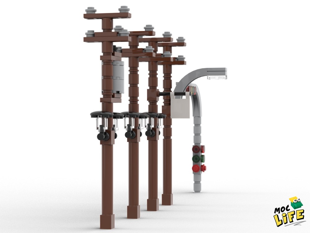 LEGO MOC Lamp Post by MocLife | Rebrickable - Build with LEGO