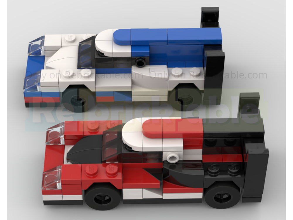 LEGO MOC Pair Of Meyer Shank Racing Acura ARX-06 LMDh Hypercar Racing ...