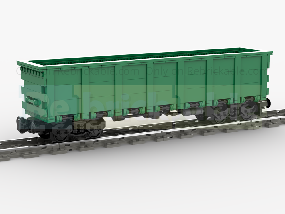 LEGO MOC-221417 Open Goods Wagon with 4 axles "U.S. style" by langemat ...