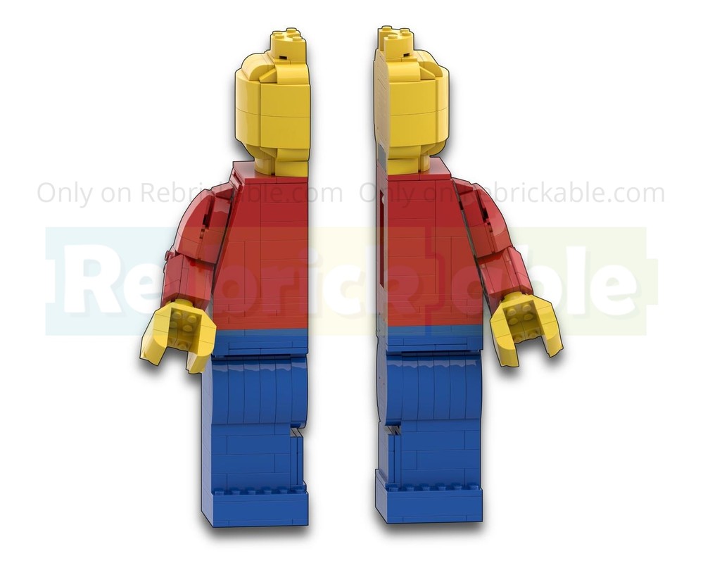 LEGO MOC Up-Scaled LEGO Minifigure Bookends by ZTBricks | Rebrickable ...