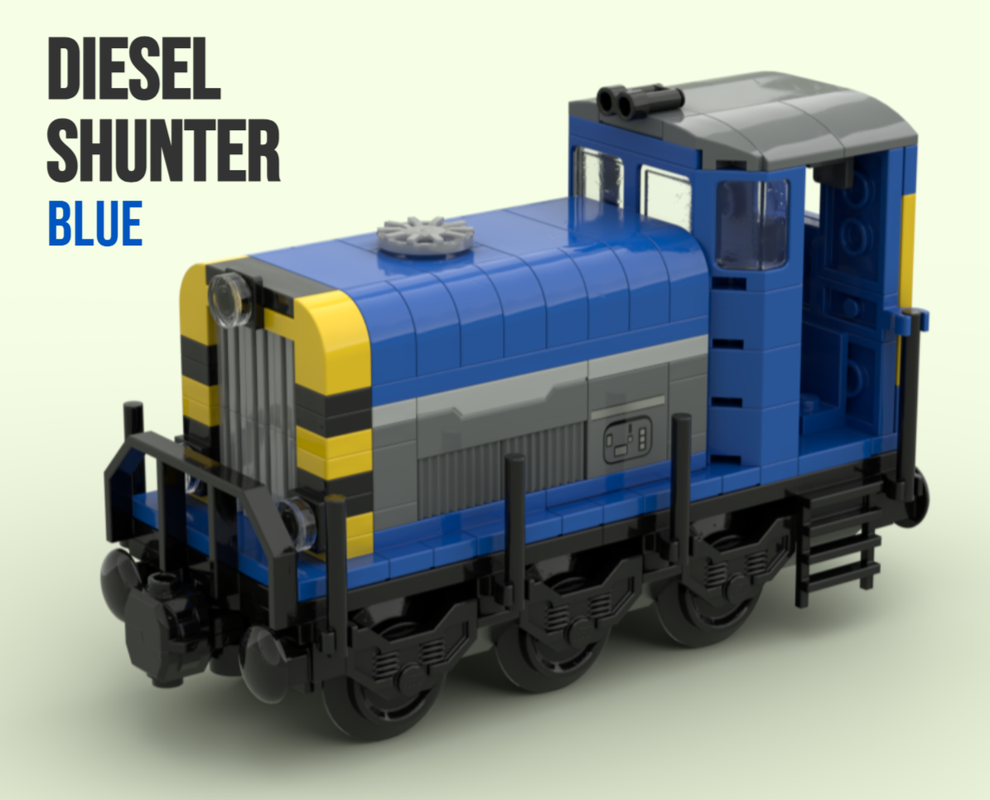 LEGO MOC Diesel Shunter - blue by ALbrix | Rebrickable - Build with LEGO