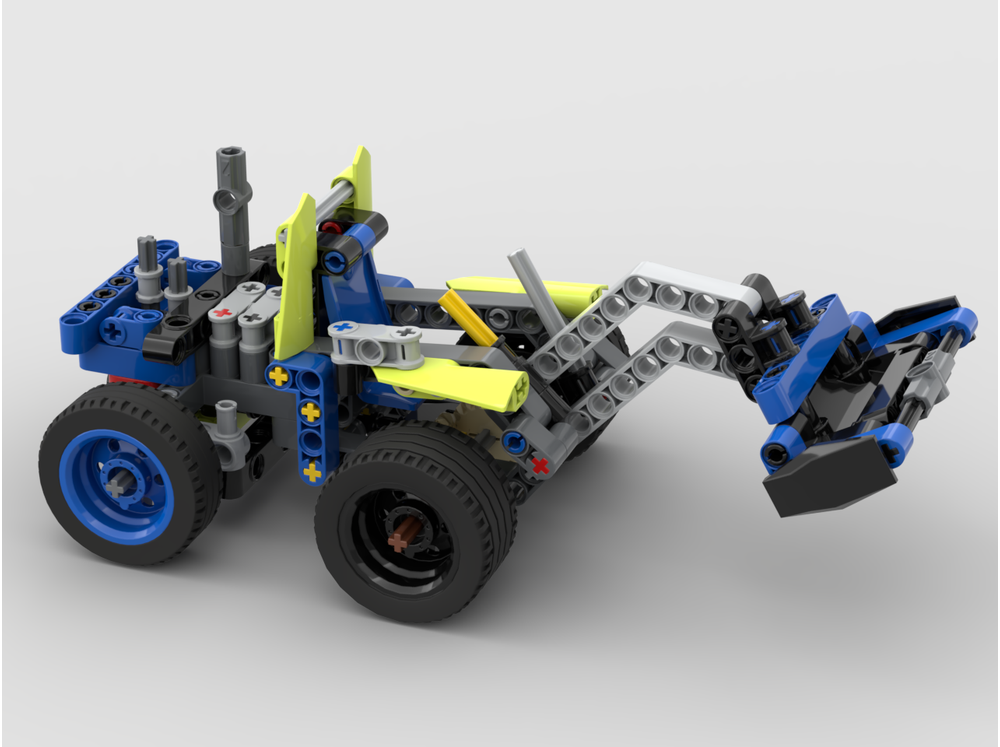 LEGO MOC Loader with Engine and Steering by Raptor9889 | Rebrickable ...