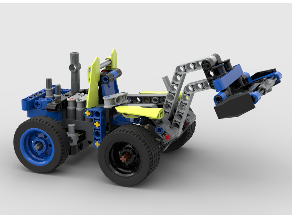 LEGO MOC Loader with Engine and Steering by Raptor9889 | Rebrickable ...