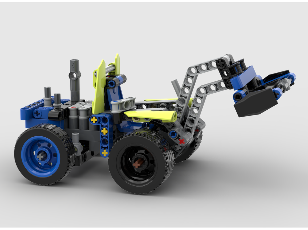 LEGO MOC Loader with Engine and Steering by Raptor9889 | Rebrickable ...