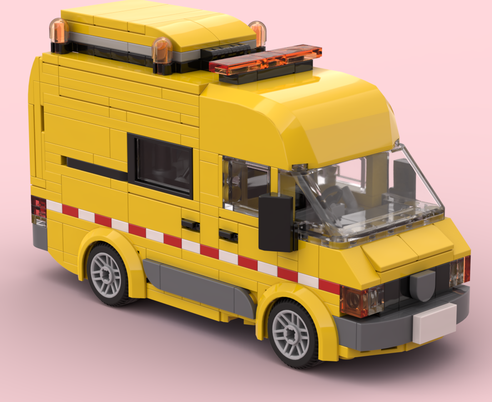 LEGO MOC Big Escort Van by Wacky | Rebrickable - Build with LEGO