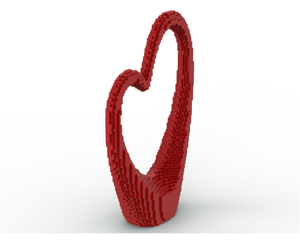 LEGO MOC sculpture Heart by blackmaster | Rebrickable - Build with LEGO