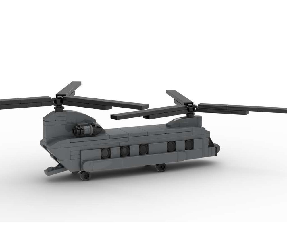 LEGO MOC CH-47 Chinook (1/110 scale) by Vincent W | Rebrickable - Build ...