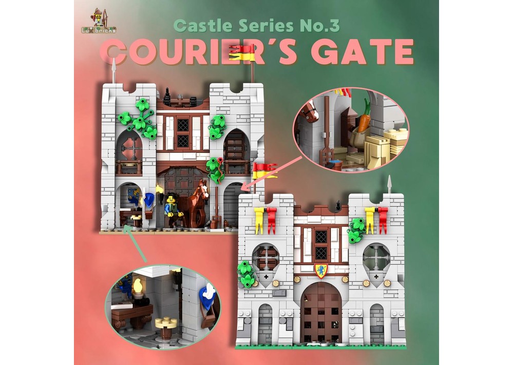 LEGO MOC Courier's Gate (Castle Series No. 3) by lux.bricks ...