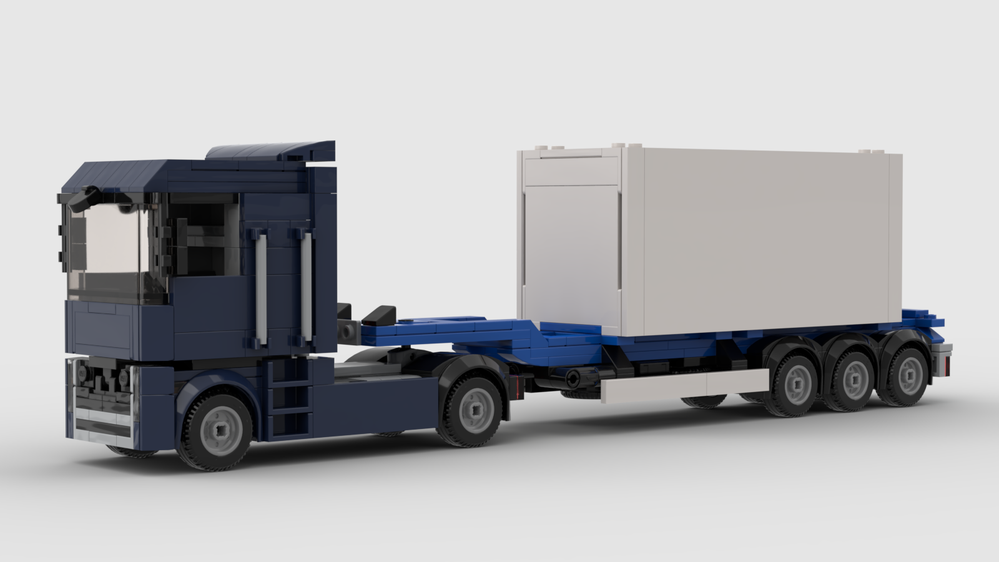 LEGO MOC Container trailer by phigeon | Rebrickable - Build with LEGO