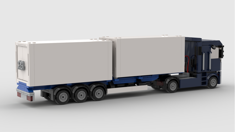 LEGO MOC Container trailer by phigeon | Rebrickable - Build with LEGO