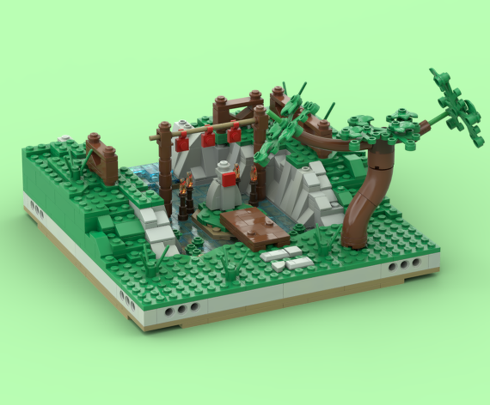 LEGO MOC Legends of Zelda Kakariko Village Goddess statue EXPANSION by ...