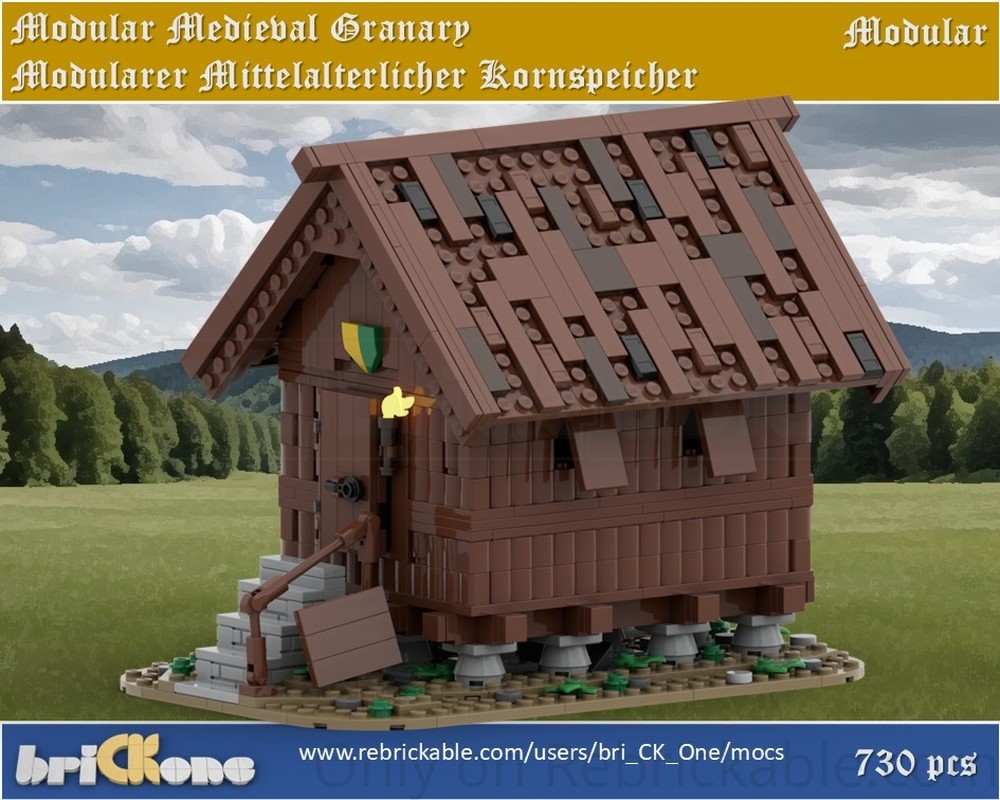 LEGO MOC Modular Medieval Granary - Mittelalterlicher Kornspeicher by ...