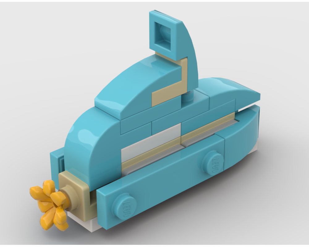LEGO MOC 31128 Mini Submarine by Rovel | Rebrickable - Build with LEGO