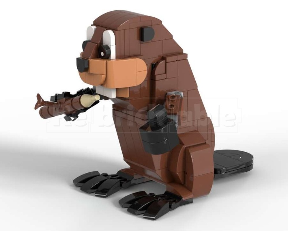 LEGO MOC Beaver by williweb | Rebrickable - Build with LEGO