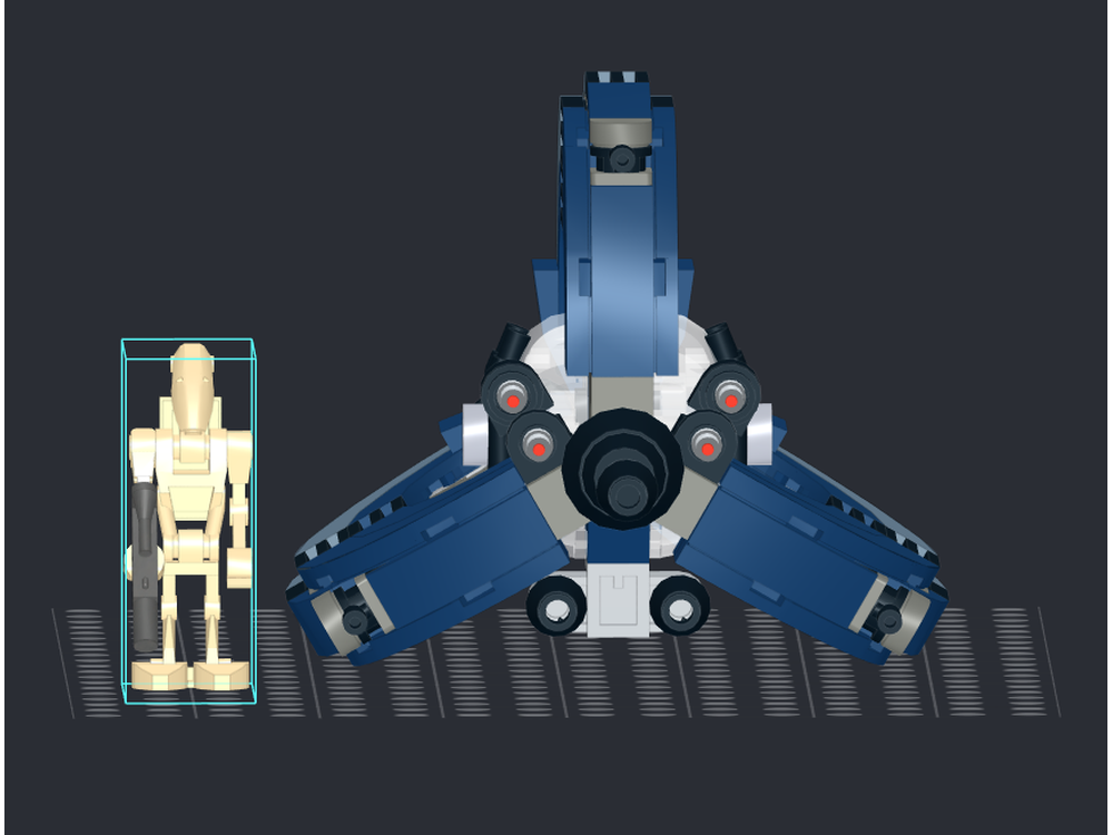 LEGO MOC Minifig Scale Droid Tri-Fighter (CIS Tri Fighter) by fishysalmon02 | Rebrickable ...