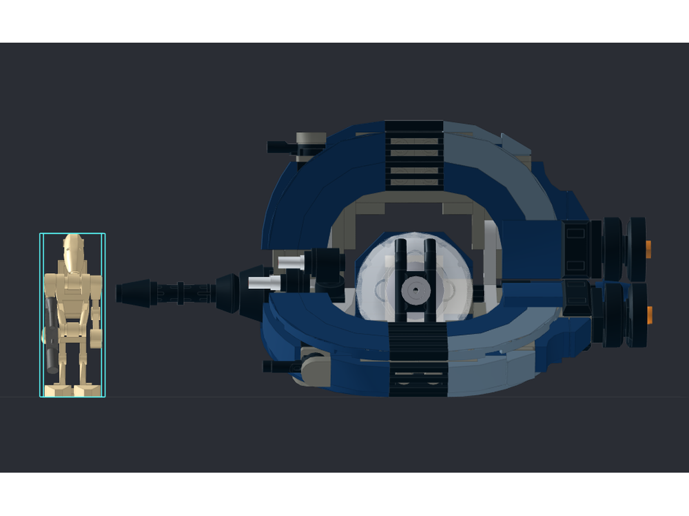 LEGO MOC-221543 Minifig Scale Droid Tri-Fighter (CIS Tri Fighter) by ...