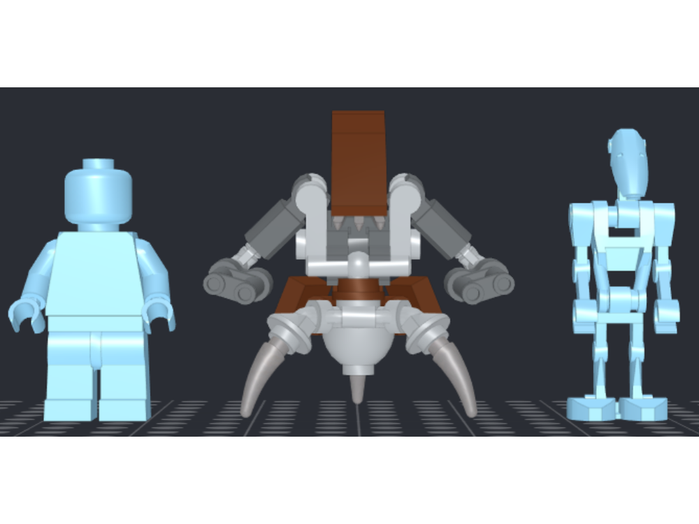LEGO MOC Droideka - Minifigure Scale by ImALoner | Rebrickable - Build ...