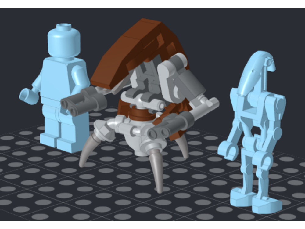 LEGO MOC Droideka - Minifigure Scale by ImALoner | Rebrickable - Build ...