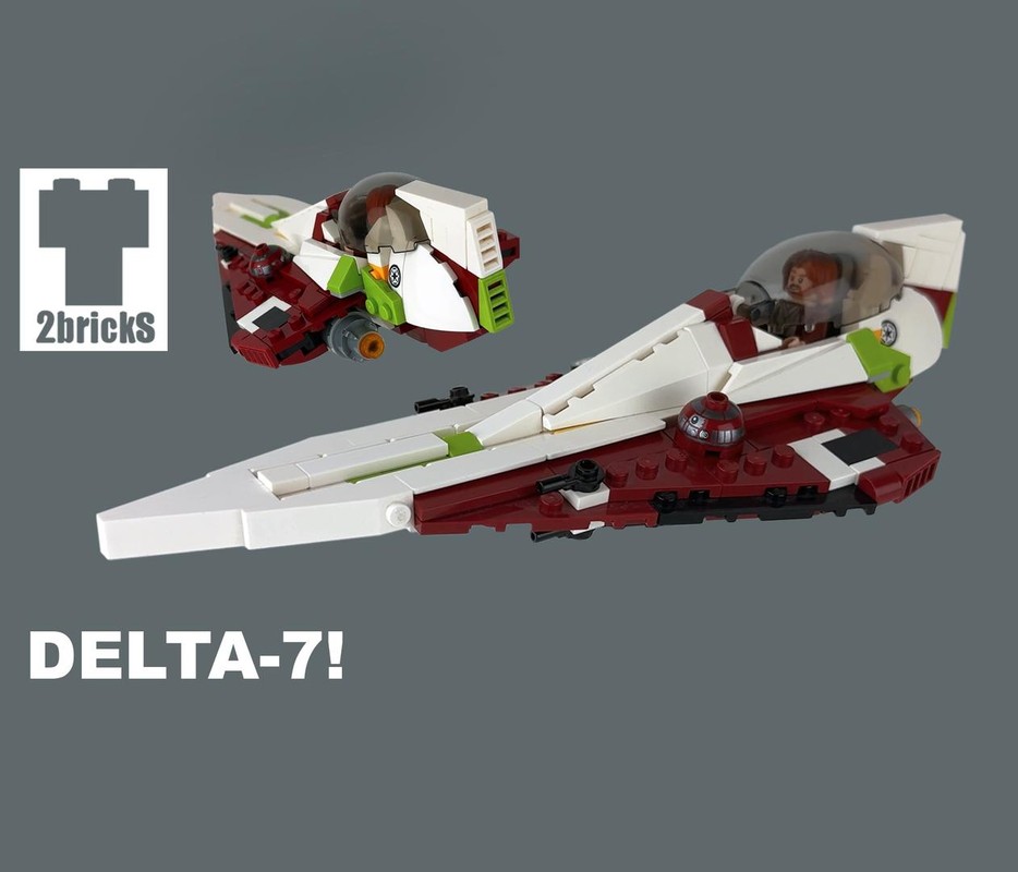 LEGO MOC-221566 Delta 7 Version 2 (2025 update) by 2bricksofficial ...