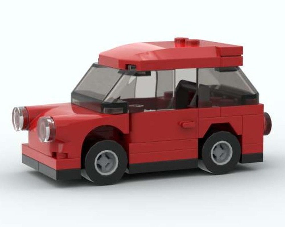 LEGO MOC Classic Red Car (MOC) by WAI Bricks | Rebrickable - Build with ...