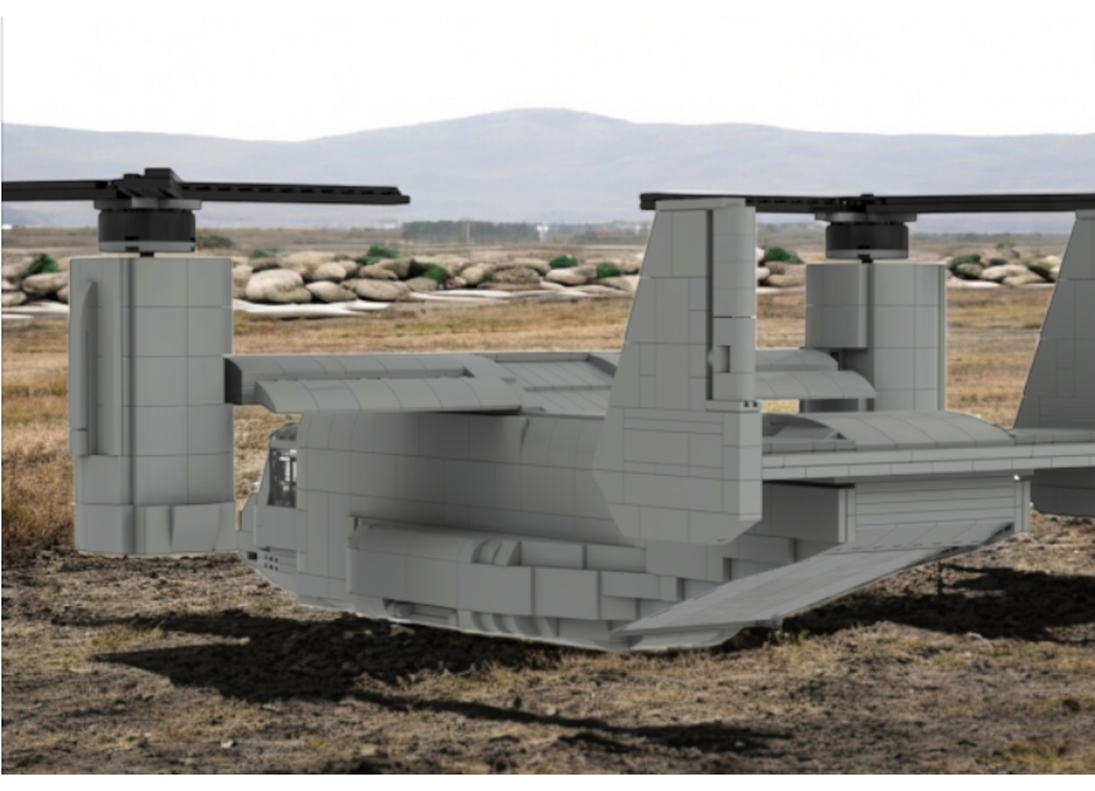 LEGO MOC V-22 Osprey by Potato_boi_2022 | Rebrickable - Build with LEGO