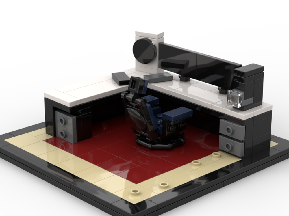 LEGO MOC a Gaming Desk by Shadow16405 | Rebrickable - Build with LEGO
