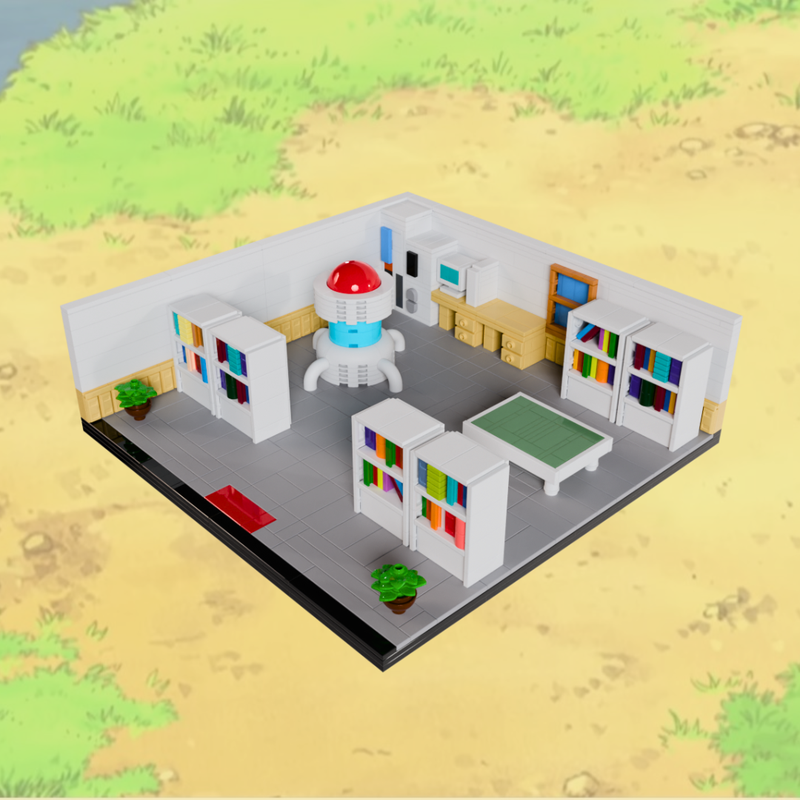 LEGO MOC Professor Oak’s Lab by KraftyKoopa | Rebrickable - Build with LEGO