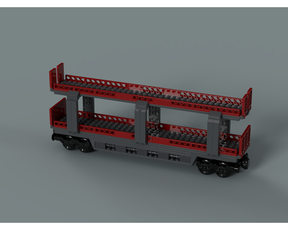 LEGO MOC Rail Car Transporter by JanBassett | Rebrickable - Build with LEGO