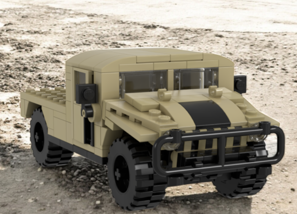 LEGO MOC Flatbed Humvee template by Potato_boi_2022 | Rebrickable ...