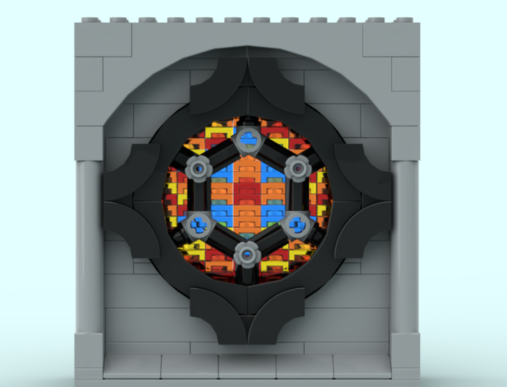 LEGO MOC Small Rose Window by Castle_Builder | Rebrickable - Build with ...