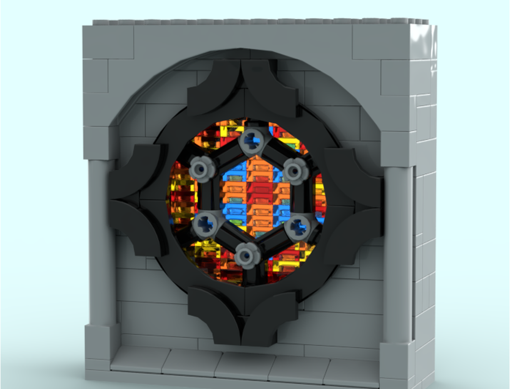 LEGO MOC Small Rose Window by Castle_Builder | Rebrickable - Build with ...