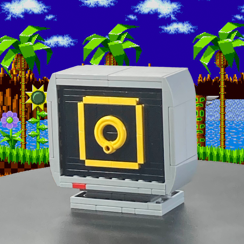 LEGO MOC Sonic Ring Monitor by Arty_Builds | Rebrickable - Build with LEGO