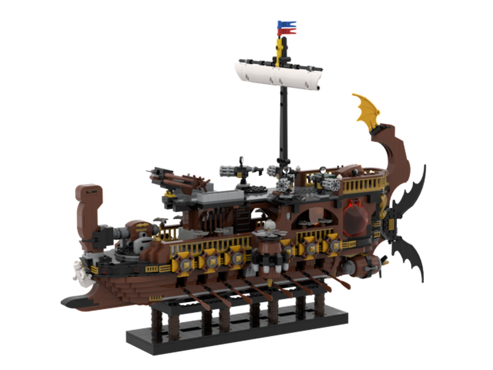 LEGO MOC Roman Galley - Steampunk Version by porklegoguy | Rebrickable ...
