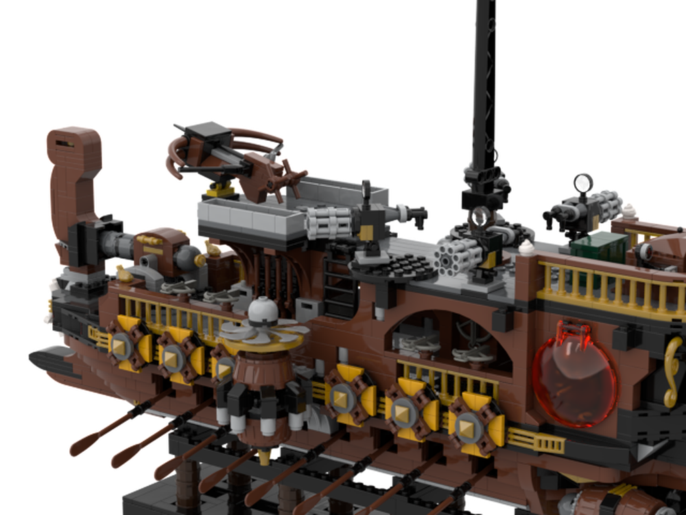 LEGO MOC Roman Galley - Steampunk Version by porklegoguy | Rebrickable ...