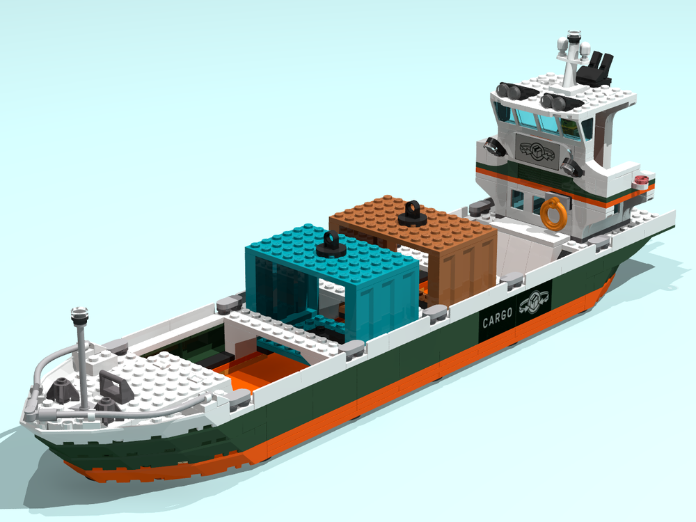 LEGO MOC 60422-1 Cargo Ship XL by NottaCadmonkey | Rebrickable - Build ...